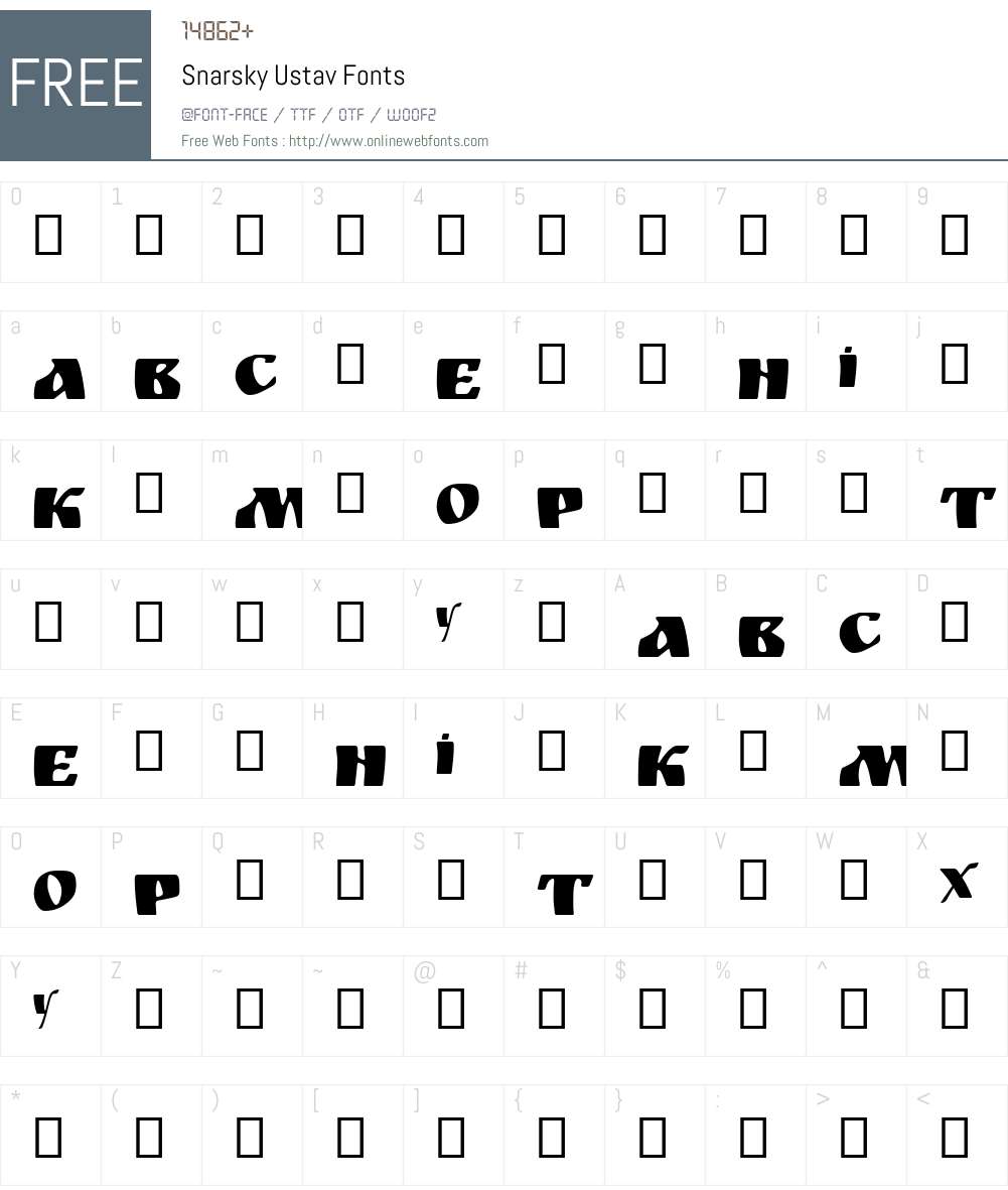 Snarsky Ustav 1.003 September 3, 2018 Fonts Free Download ...