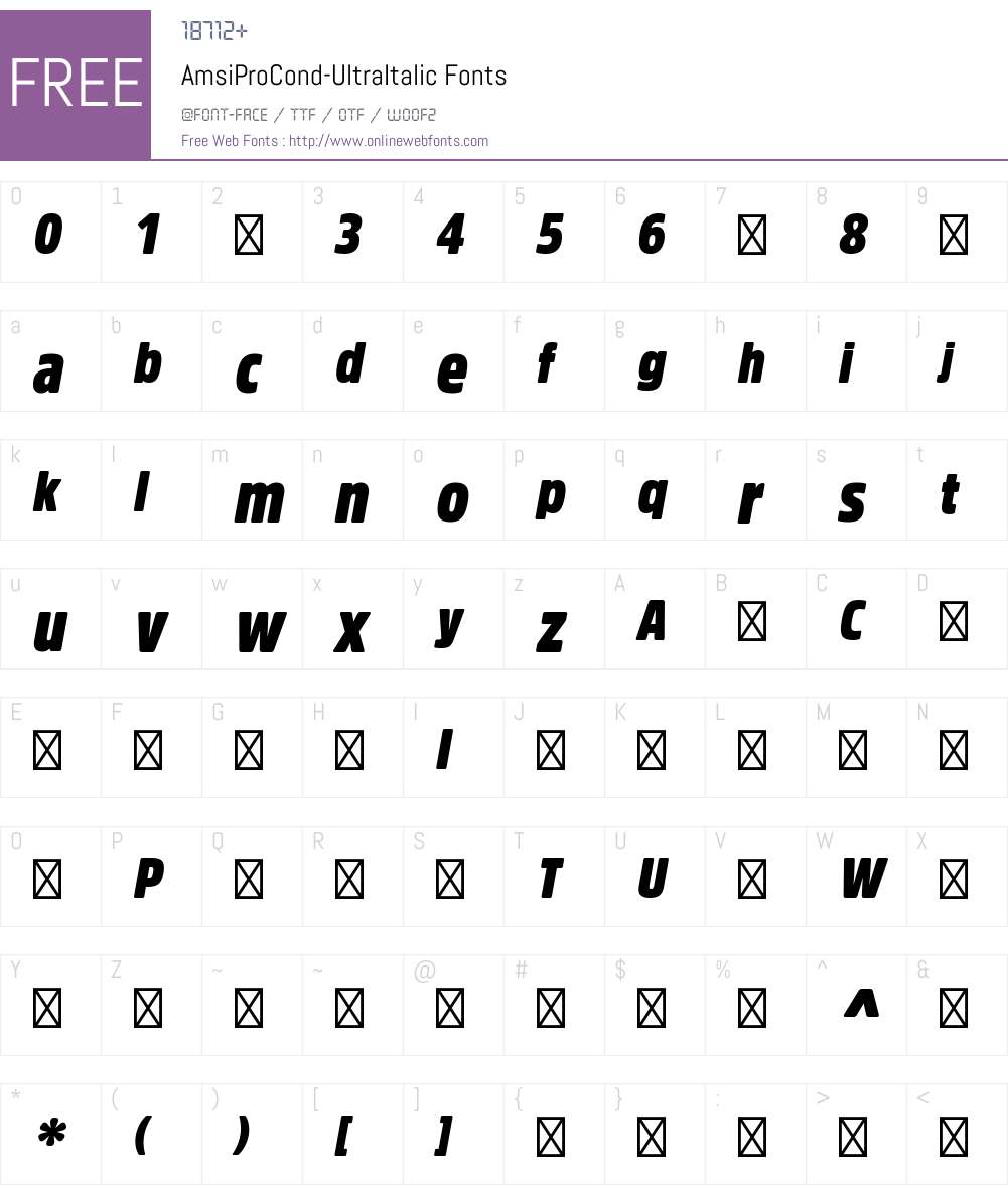 AmsiProCond-UltraItalic 1.50 Build 1216;com.myfonts.easy.stawix.amsi ...