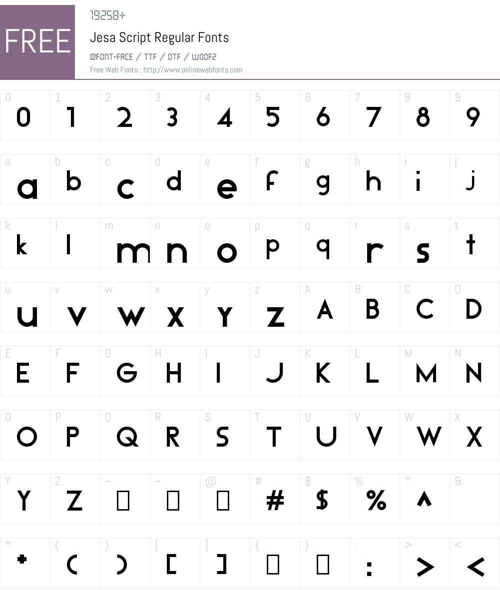 Jesa Script 0.001 Fonts Free Download - OnlineWebFonts.COM