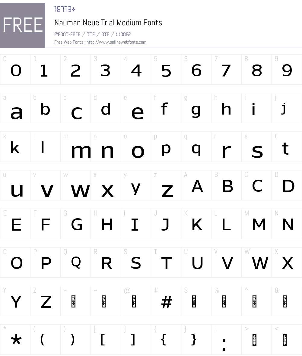 Nauman Neue Trial Medium 001.001 January 20201 Fonts Free Download - OnlineWebFonts.COM