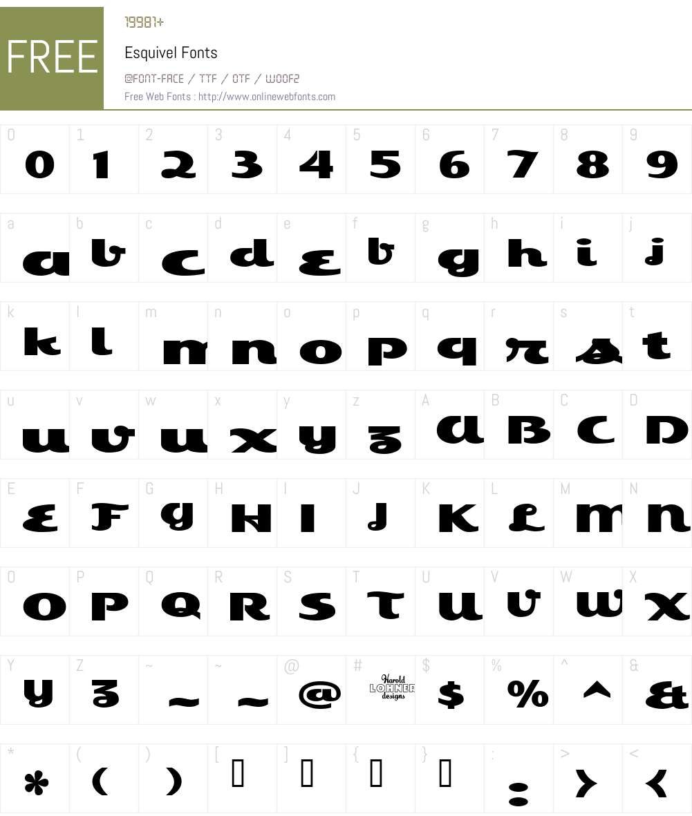 Esquivel Macromedia Fontographer 4.1.3 8/4/02 Fonts Free Download ...