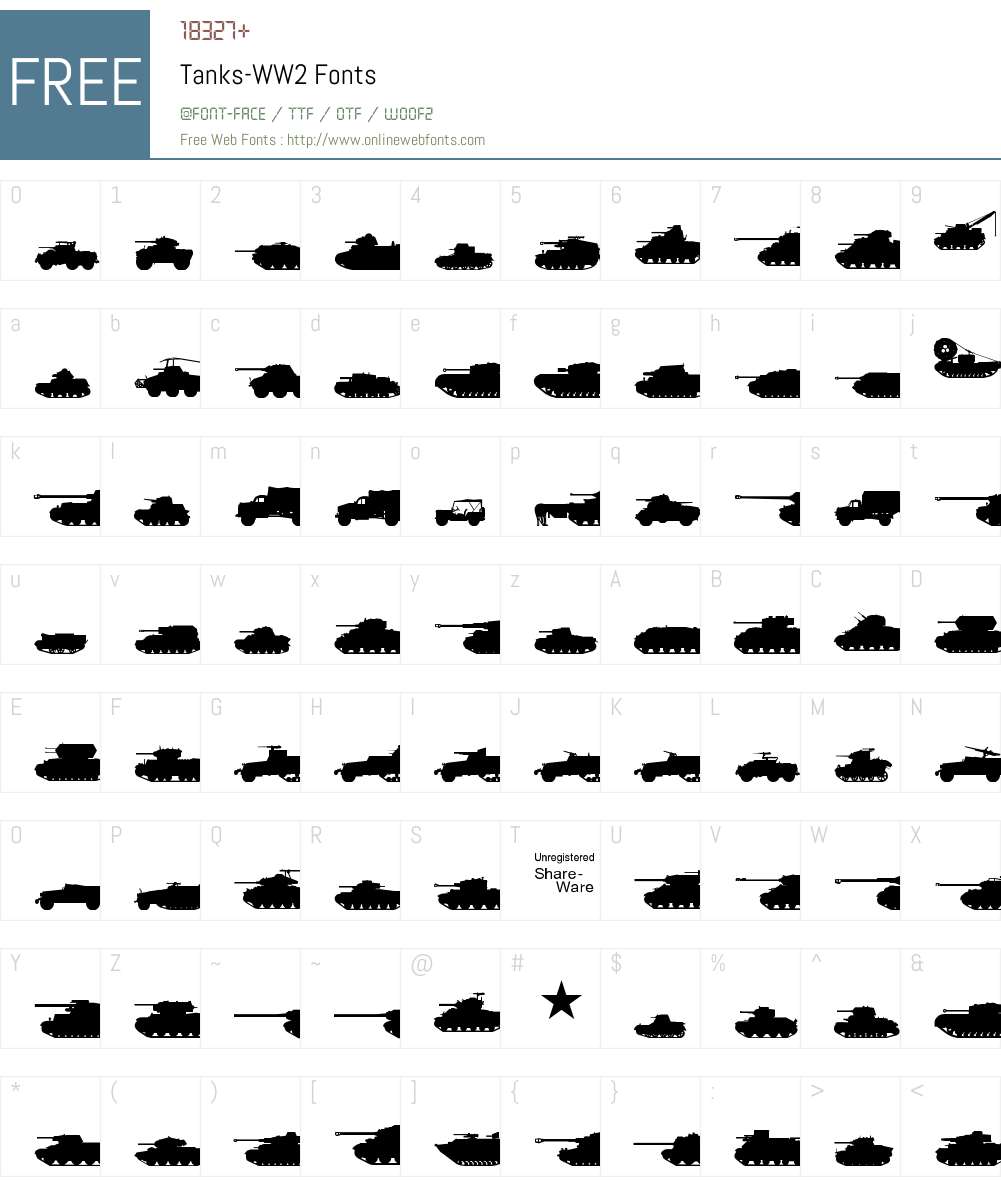 Tanks-WW2 1.0 Fri Jan 22 16:26:59 1999 Fonts Free Download ...