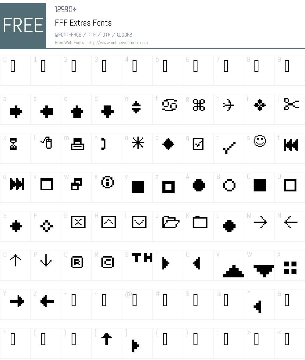 FFF Extras 1 Fonts Free Download - OnlineWebFonts.COM