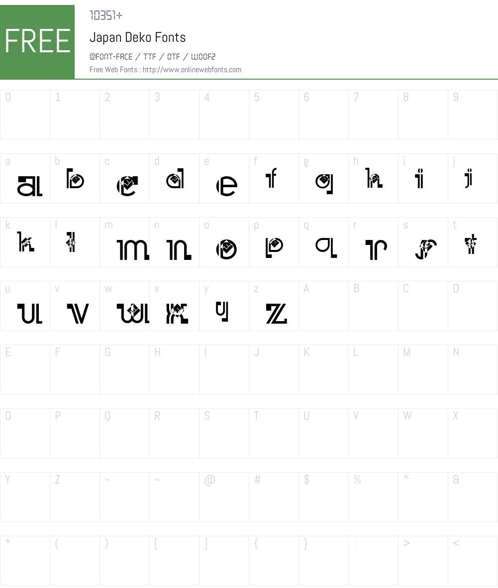 Japan Deko Fonts Free Download - OnlineWebFonts.COM