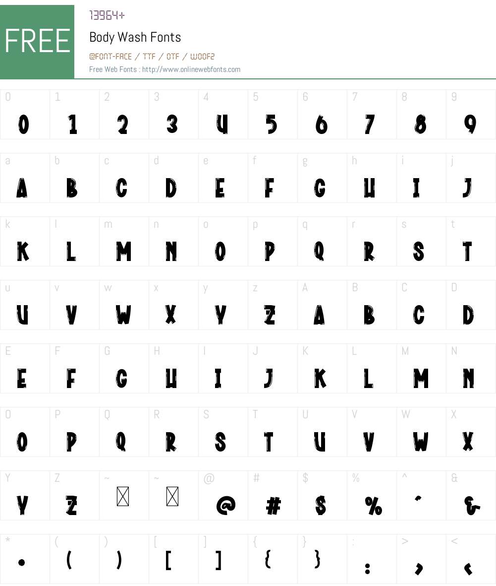 Body Wash 1.002;Fontself Maker 3.5.8 Fonts Free Download ...