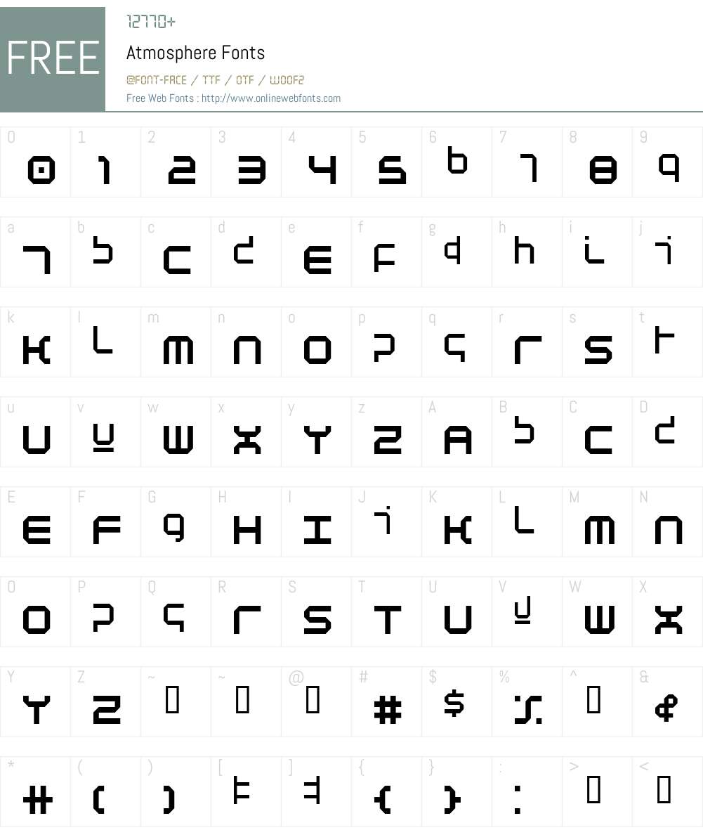 Atmosphere V2 Macromedia Fontographer 4.1.5 5/10/97 Fonts Free Download ...