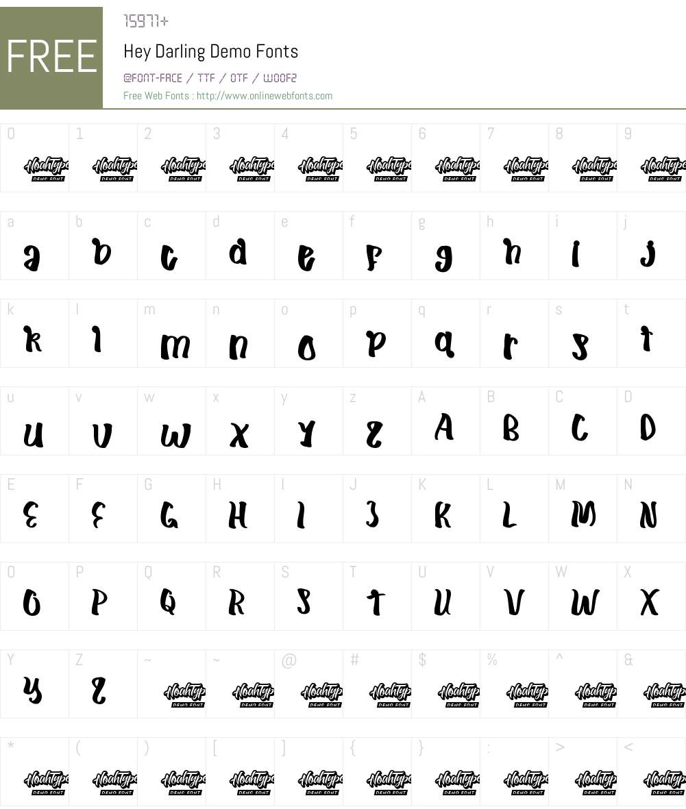 Hey Darling Demo 1.001;Fontself Maker 3.5.7 Fonts Free Download ...