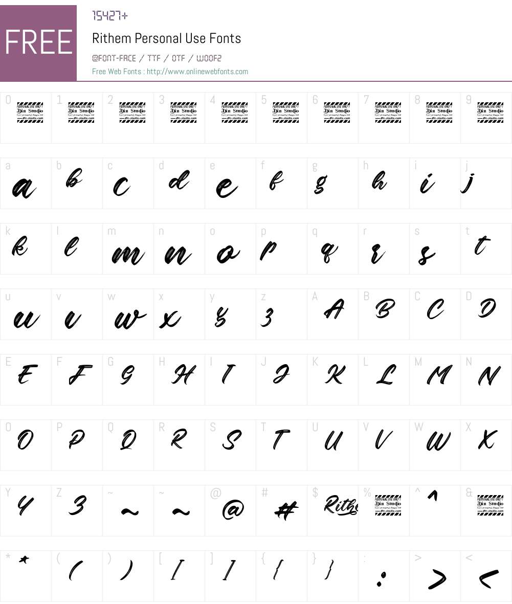 Rithem Personal Use 1.00;September 15, 2020;FontCreator 12.0.0.2567 64 ...